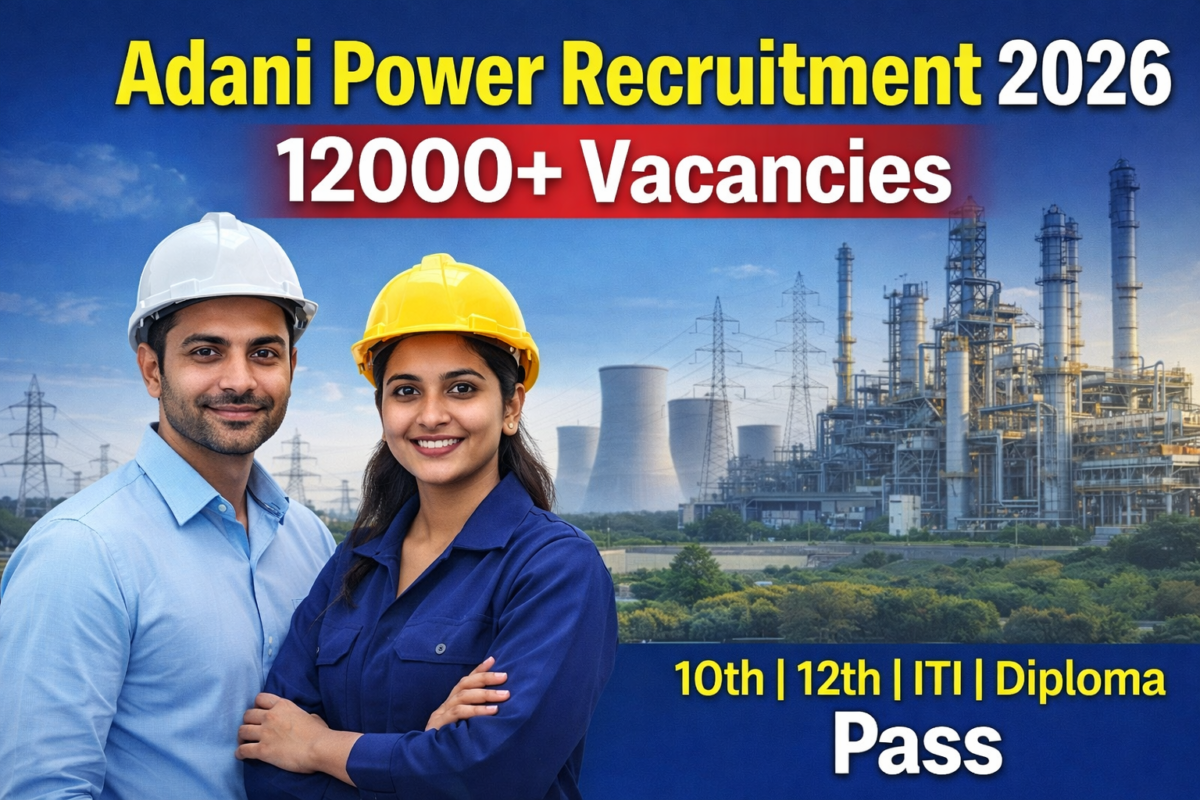 Adani Power Recruitment 2026 | 12000+ New Vacancies | 10th–12th–ITI ...