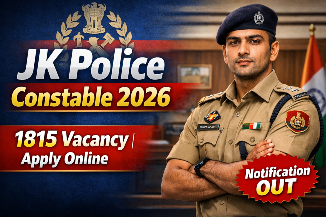 JKSSB Constable Recruitment 2026 – 1815 पुलिस कांस्टेबल भर्ती ...