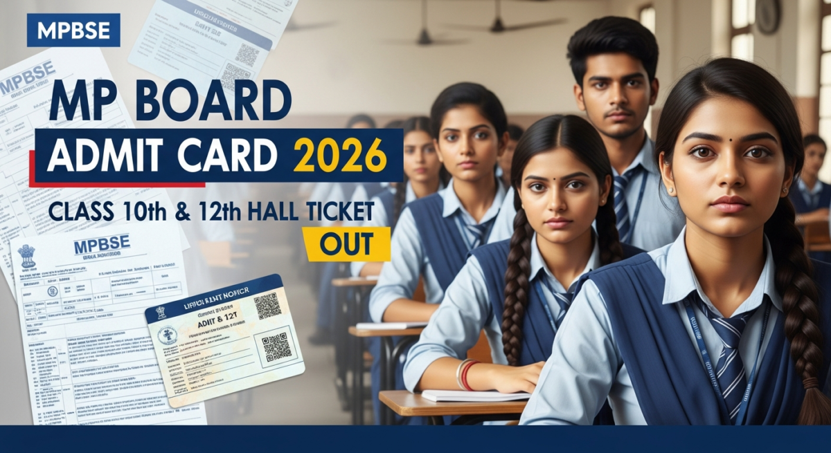 MP Board Admit Card 2026 OUT Class 10th 12th Hall Ticket Download ...